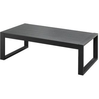 Vente-Unique Table basse de jardin en aluminium - Anthracite - MOLOKAI de MYLIA