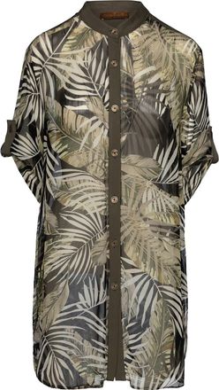 Móveis Conquista Langes Chiffonhemd mit Druck