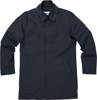 Nn.07 Einreihiger Blake Mantel - Blau