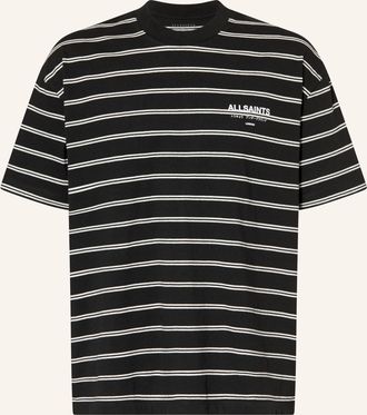AllSaints Allsaints T-Shirt Undergrnd Stripe schwarz