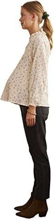 Vertbaudet Blouse Gaze de Coton imprimé Grossesse et Allaitement Blanc imprimé 44