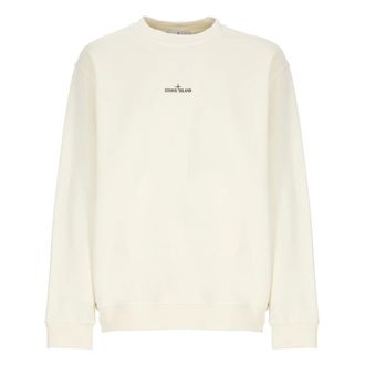 Stone Island Homme, Sweatshirts et sweats &agrave; capuche, Beige, Taille: XL SweaT-shirt ras du cou coupe oversize