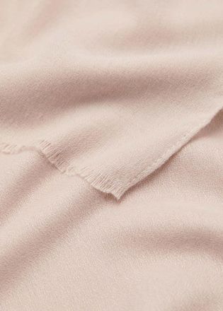 Mango Foulard bords effiloch&eacute;s gris glac&eacute; - Femme - Taille unique - MANGO