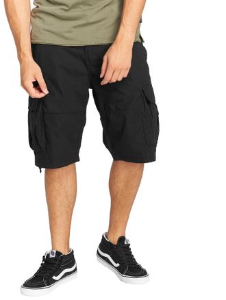Vintage Industries Terrance Short M&auml;nner Short schwarz 3XL 100% Baumwolle Basics, Streetwear