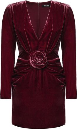 Rotate Kurzes Kleid - Dunkelrot