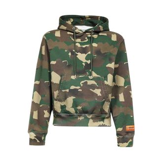 Heron Preston Camouflage Baumwoll-Hoodie - - Sweatshirts & Hoodies - Herren - Gr&uuml;n - S