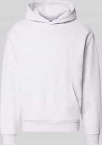 Review Relaxed Fit Hoodie aus Baumwoll-Mix mit Label-Detail
