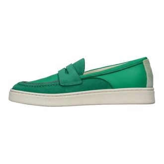 Pantanetti Loafer aus Leder und Wildleder - - Shoes - Damen - Gr&uuml;n - 37 EU