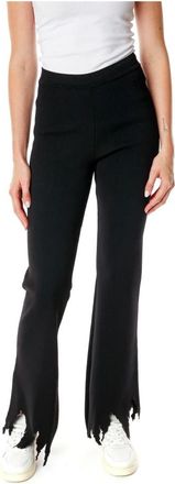 J.W.Anderson Femme, Pantalons, Noir, Taille: 40 FR Wide Pantalons