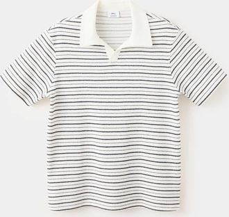 Mango Polo regular-fit en coton &agrave; rayures blanc cass&eacute; - Homme - XXL - MANGO MAN