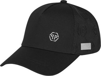 Philipp Plein unisex, Accessoires, Noir, Taille: ONE Size Baseball Cap Hexagon