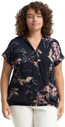 Tom Tailor Damen 1049412 Bluse, 38400-Big Flower Design, 44 Plus