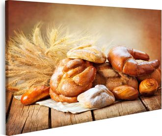 Islandburner B&auml;ckerei Brot verschiedene Brote Garben Backstube Leinwand Bild Wandbilder Bilder