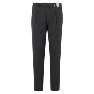 Myths Blaue Cashmere-Gabardine-Hose - - Trousers - Herren - Grau - S
