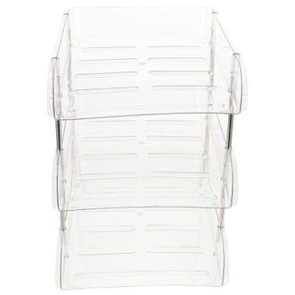 Pretyzoom Stufiger Schreibtisch Organizer Stabiles B&uuml;cherregal und Papierablage Platzsparend f&uuml;r B&uuml;ro Studium und Zuhause Einfach Tragbar Modernes Design Sicher