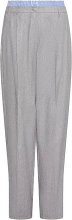 Marella Femme, Pantalons, Gris, Taille: 38 FR Pleated Tailored Pantalons