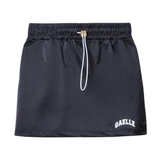 Ga&euml;lle Paris Schwarzer Minirock mit Logodetail - - Skirts - Damen - Schwarzk - M