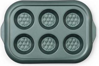 PROGRESS Progress BW09824G2EU7 Shimmer Kollektion Muffinblech für 6 Muffins, BPA-Frei, Karbonstahl, Antihaftbeschichtung, strukturierte Basis, zum Backen, Muff