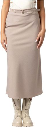 Kocca Femme, Jupes, Beige, Taille: 40 FR Jupe crayon trois quarts profil&eacute;e