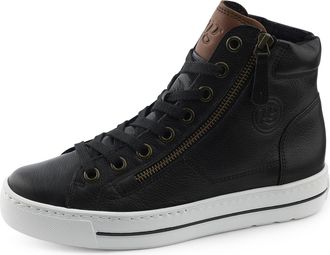 Paul Green Damen, Frauen High-Top Sneaker,schnürschuhe,high top Sneaker,Sneaker-Stiefel,mid Cut,Halbschuhe,Sportschuhe,Schwarz (Nein),36 EU / 3.5 UK