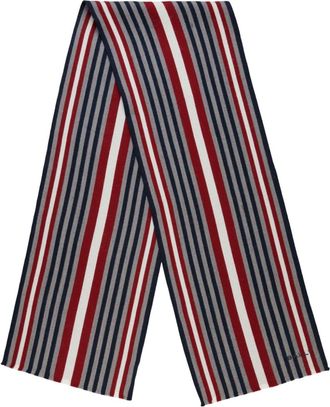 Bally Gestreifter Schal - Blau