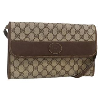 Gucci Sac bandouli&egrave;re GG Canvas Vintage Pre-owned - Femme - Pre-owned - Beige - Taille: ONE Size