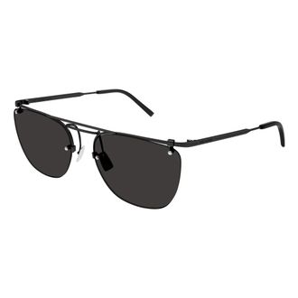 Saint Laurent Stylische Sonnenbrille - Schwarz/Schwarz - - Accessories - Herren - Schwarzk - 58 MM