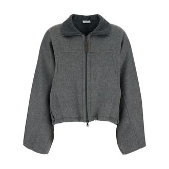 Brunello Cucinelli Damen, Jacken, Grau, MGr&ouml;&szlig;e