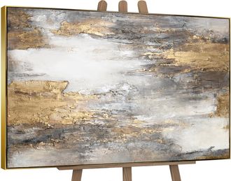 Yohji Yamamoto Art Luxus Abstrakt Acryl Gem&auml;lde auf Leinwand sanfter Fluss der Zeit handgemalt Wandbild modernes Wohndekor Bilder echtes Kunstwerk 140x100 cm