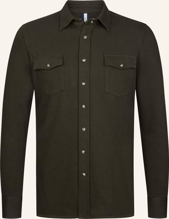 Profuomo Profuomo Solid Overshirt gruen