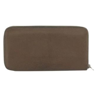 Herm&egrave;s Portefeuille en cuir doccasion - Femme - Pre-owned - Brun - Taille: ONE Size