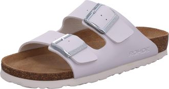 Rohde ALBA Damen, Frauen, Pantoletten, Slipper,Slides,Sandalen,Sommerschuhe,Freizeitschuhe,sommerclogs,Clogs,Sandalen,Slides,Weiss,40 EU