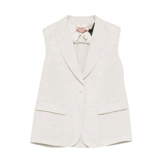 Twinset Damen, Jacken, Beige, LGr&ouml;&szlig;e