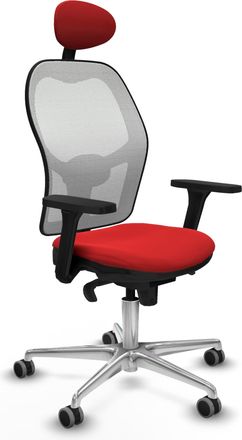 Piqueras y Crespo Sessel f&uuml;r Home Office Jorquera mit 3D-Armen, h&ouml;henverstellbarer Lendenwirbelst&uuml;tze und festem Kopfteil, ausgestattet mit Sincro 5 Positionen und inji