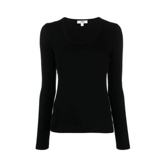 A Gold E Schwarzes Bernice Tee - - Tops - Damen - Schwarzk - S