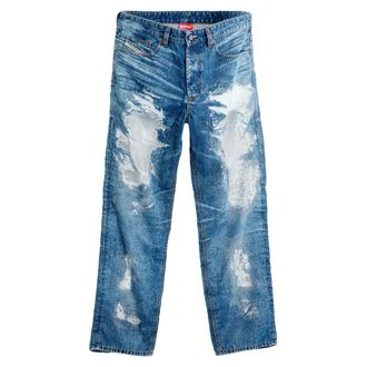 Diesel Regular Jeans 2024 D-Macs - Homme - Jeans - Bleu - Taille: W32 L32