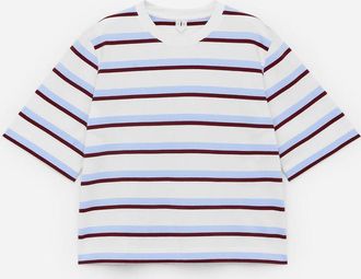 Arket ALBA Kastiges T-Shirt -Blau