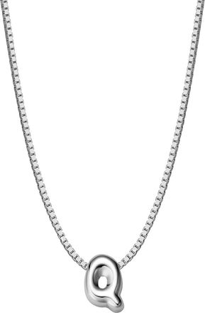 Glanzst&uuml;cke M&uuml;nchen Halskette - Sterling Silber Halskette Buchstabe Q - Gr. unisize - in Silber - f&uuml;r Damen