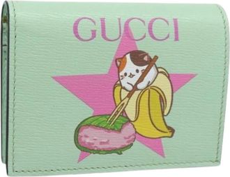 Gucci Portefeuille Vintage Pre-owned - Femme - Pre-owned - Vert - Taille: ONE Size