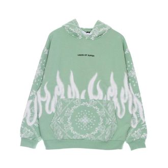Vision Of Super Vision OF Super, Homme, Sweatshirts et sweats &agrave; capuche, Vert, Taille: XL SweaT-shirt &agrave; capuche Bandana