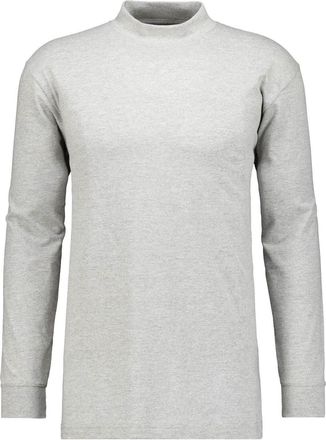 Ragman Herren RAGMAN Stehkragenshirt langarm Gr. 6XL, Grau-Melange-012