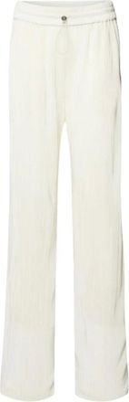 Patrizia Pepe Femme, Pantalons, Beige, Taille: 40 FR Pantalon large en satin