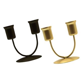 Aboofan 2er-Pack Moderne Kerzenständer Aus Metall U-förmige Konische Kerzenhalter Für Die Hochzeitsdekoration Zu Hause