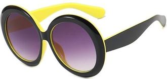 Generic Lunettes De Soleil &Agrave; Monture Large For Hommes Et Femmes D&eacute;coratives For Les Vacances En Plein Air(Yellow)