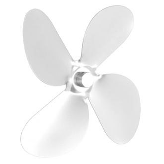 CHICIRIS Ofenventilatorfl&uuml;gel aus Aluminiumlegierung, Langlebiges 4-Blatt-Kit f&uuml;r Holzofen-Kaminventilatorzubeh&ouml;r mit Sechskantschl&uuml;sselschraube (Silver)