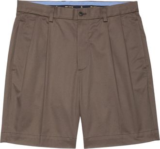 Brooks Brothers Stretch-Shorts mit Bundfalten - - Shorts - Herren - Grau - W34