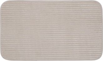 Gözze Rutschfester Weicher Badeteppich, 100% Polyester, 60 x 100 cm - Taupe