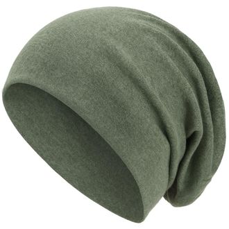 style3 Warme Herbst Winter Slouch Beanie XXL aus atmungsaktivem, feinem und leichten Jersey Unisex M&uuml;tze Winterm&uuml;tze One Size, Farbe:Gr&uuml;n