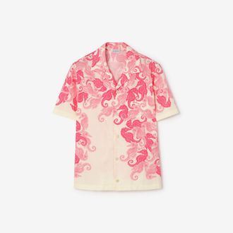 Burberry Chemise casual en coton Seahorses, Size: XL