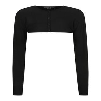 Dolce & Gabbana Kim Cropped Cardigan - - Knitwear - Damen - Schwarzk - S